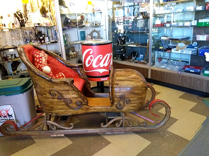 This isn't just Santa's sleigh—it's a Coca-Cola fever dream that would make Don Draper weep with advertising joy.