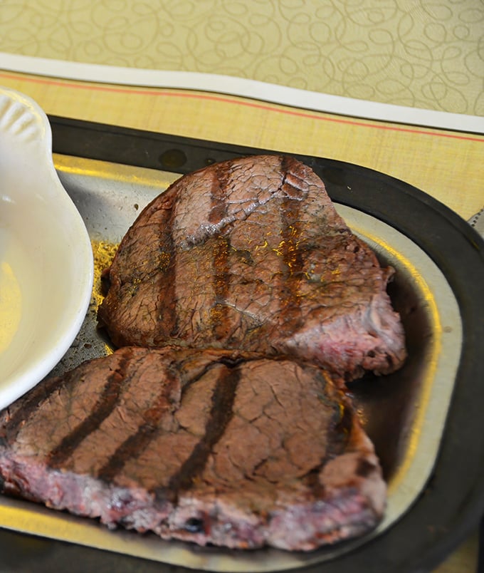 This beef tenderloin isn't just cooked, it's respected – a perfect medium-rare masterpiece that belongs in the Meat Hall of Fame.