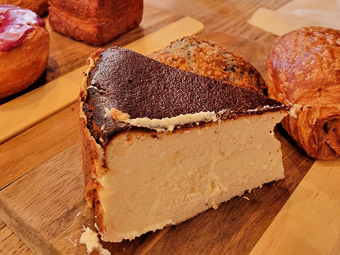 This isn't just cheesecake—it's a creamy revelation with a caramelized top that shatters like culinary glass. The kind of dessert that demands a moment of respectful silence.
