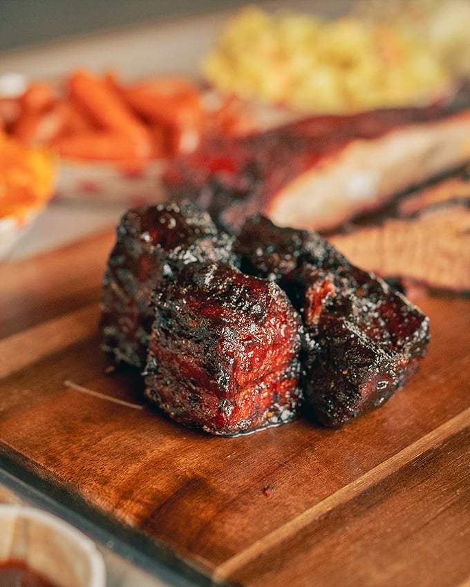 Burnt ends: where barbecue transcends to art form. These glistening cubes of caramelized perfection might make you temporarily forget your own name.