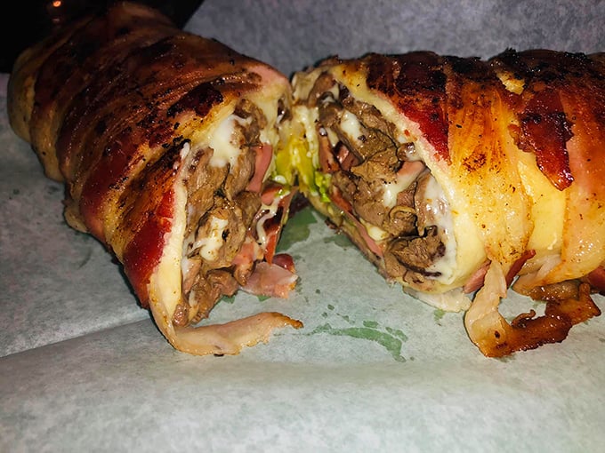 This isn't just a burrito—it's an architectural marvel of flavor, where each ingredient has found its perfect place in a tortilla neighborhood.