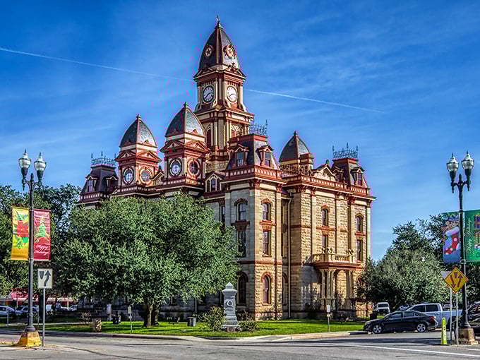 The Caldwell County Courthouse isn't just a building—it's a Victorian fantasy in limestone and brick that would make any architecture buff weak in the knees.