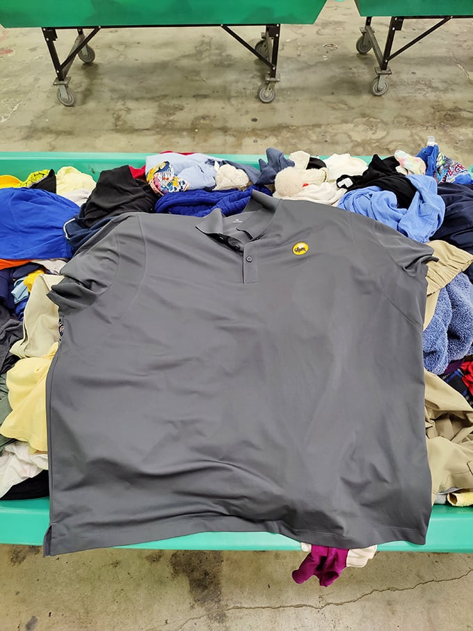 That gray polo could be designer or department store—at these prices, who cares?