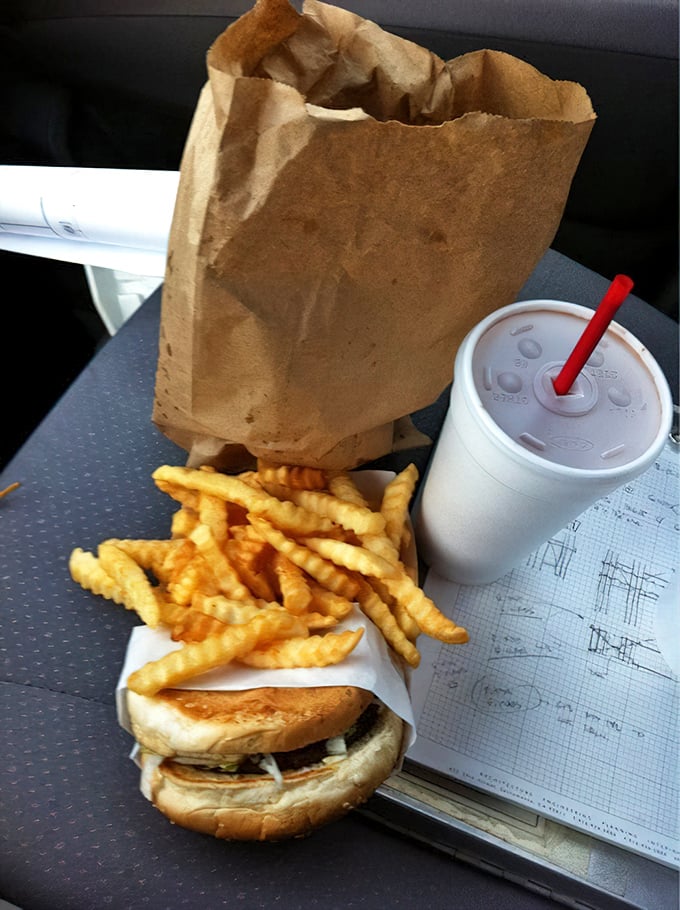 Car dining at its finest—where your steering wheel becomes a table and every parking spot offers the best seat in the house.