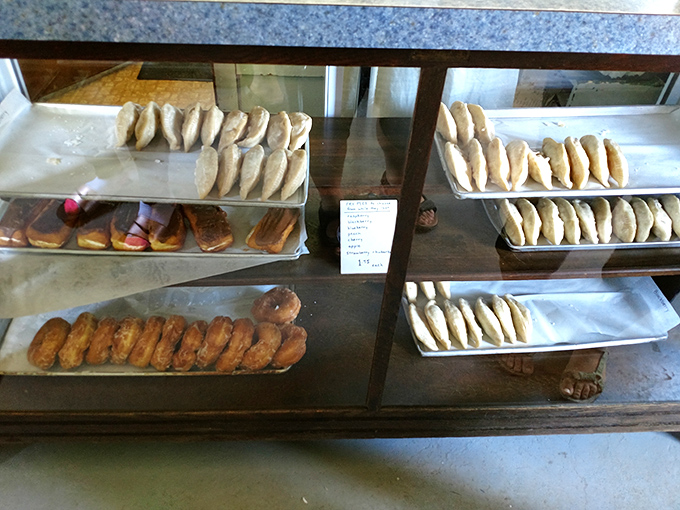 Golden-brown perfection arranged with care—these aren't just donuts, they're edible time machines transporting you back to grandma's kitchen.
