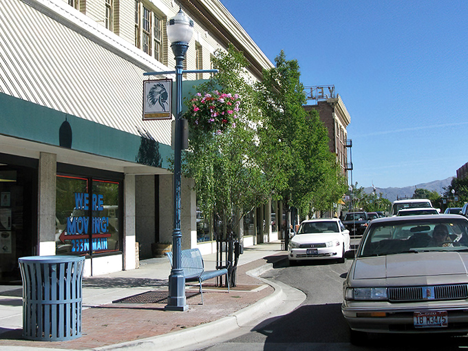 Downtown storefronts with hanging flower baskets create that "Mayberry meets modern day" vibe that makes small-town shopping a pleasure, not a chore.