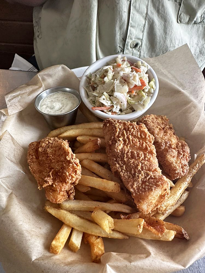 Golden perfection that would make Captain Ahab abandon his whale hunt for this crispy treasure instead.