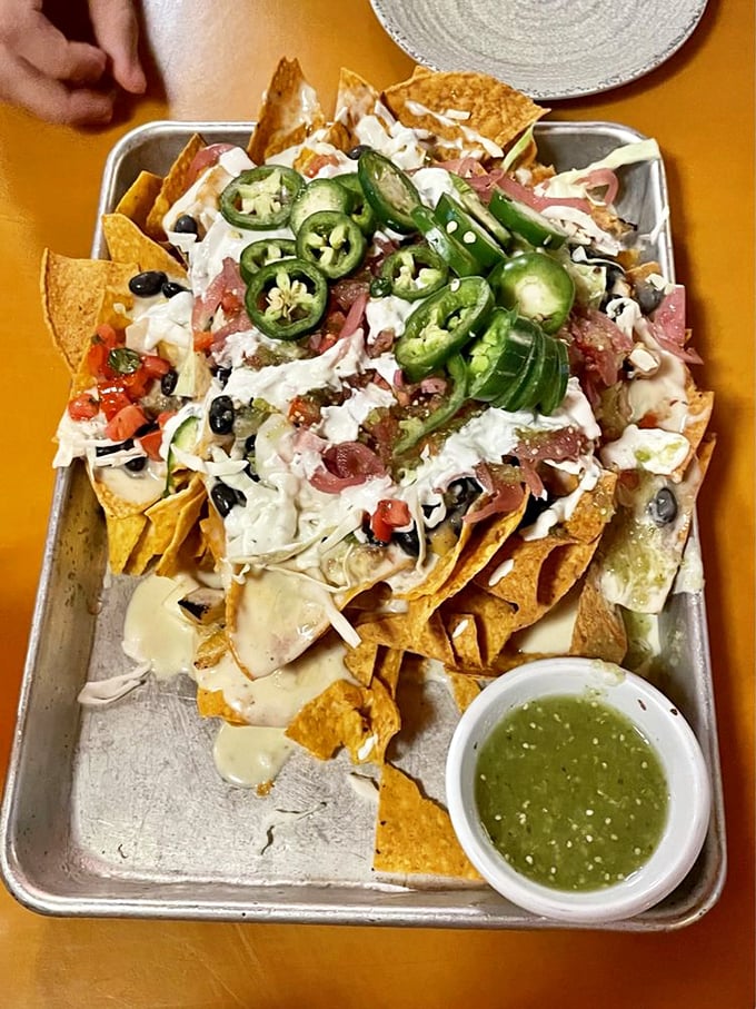 Nacho ordinary appetizer! These Hawaiian nachos are architectural marvels with layers of cheese, jalapeños, and all the tropical fixings.
