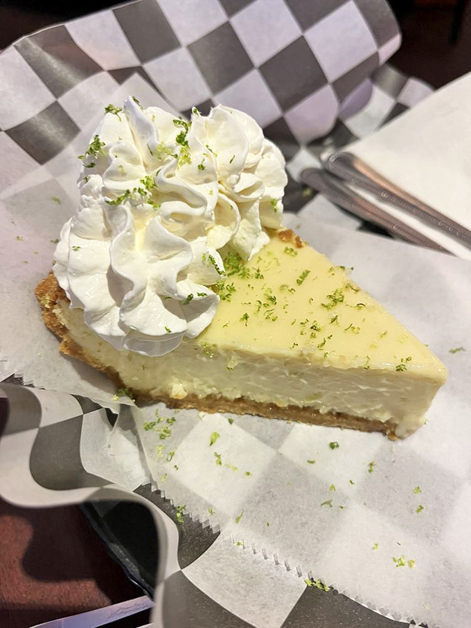 Key lime pie that strikes the perfect balance between sweet and tart—like Florida sunshine in dessert form.