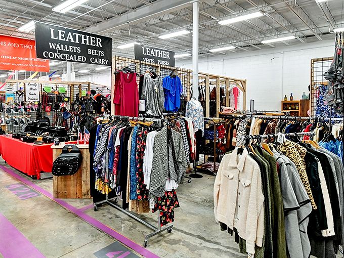 From practical leather wallets to statement pieces that scream "I'm interesting at dinner parties"—this clothing section has range!