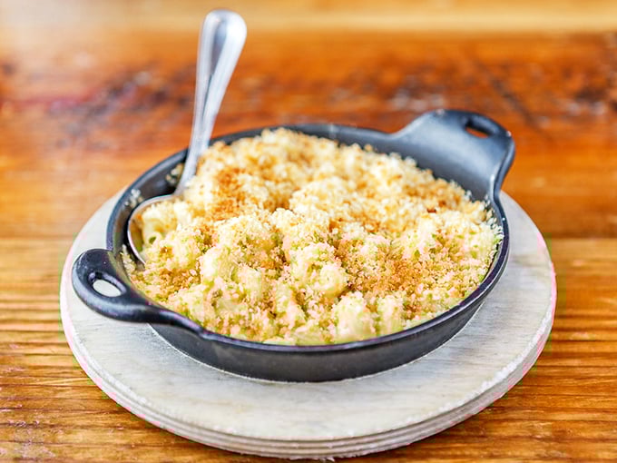 Mac and cheese that doesn't just speak to your soul—it sings a full gospel choir arrangement complete with hand-clapping and foot-stomping.