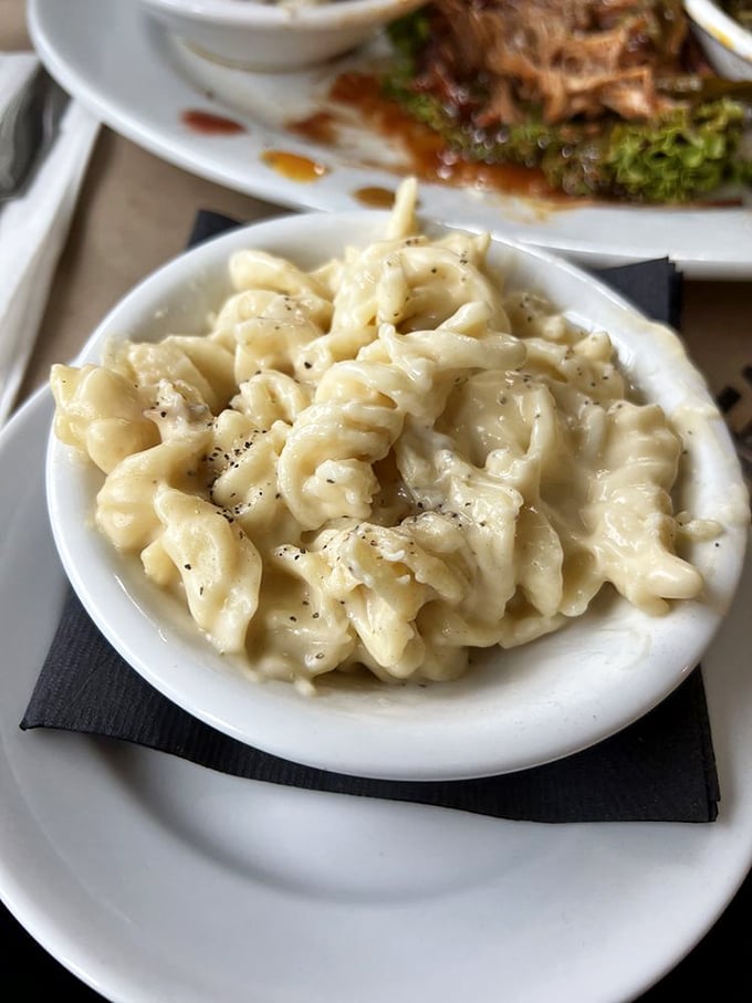 Creamy, dreamy mac and cheese that makes you question all other versions you've ever had. This isn't pasta with cheese—it's cheese with pasta permission slips.