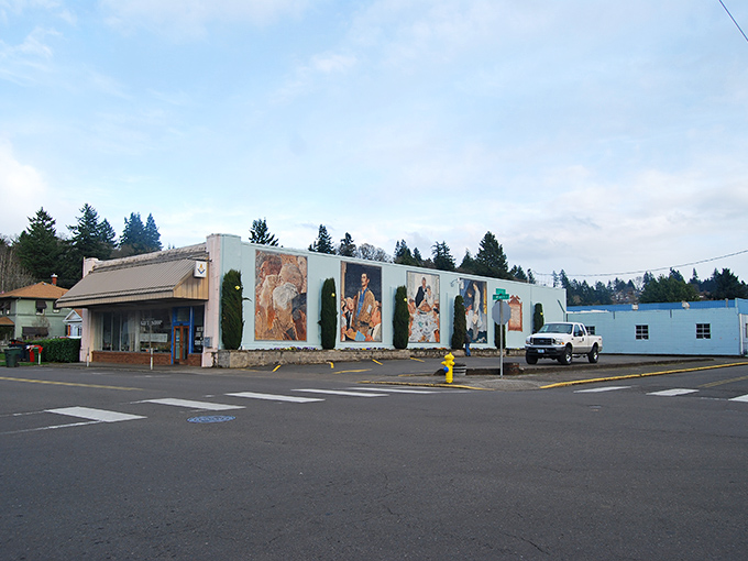 Murals that tell stories better than your uncle after three glasses of wine – Silverton's outdoor art gallery brings history to vibrant life.