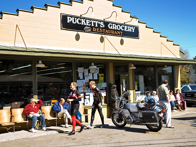 Puckett's isn't just a meal – it's a front-porch philosophy session with strangers who'll be friends by dessert.