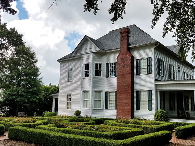 The stately Brown House Museum stands as a testament to Sandersville's rich history. Its manicured hedges and classic architecture transport visitors to a more genteel era.