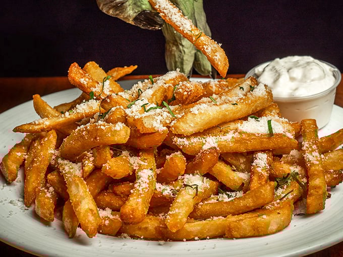 These Truffle Parmesan Fries aren't just a side dish—they're the main event. Golden, crispy, and dusted with enough parmesan to make you forget they're plant-based.