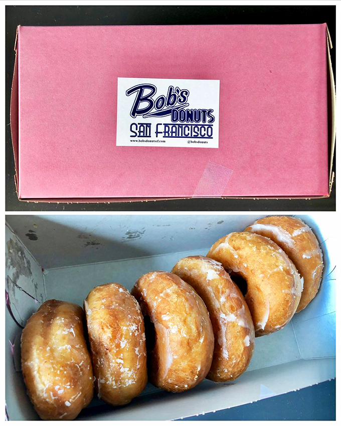 Pink box treasures lined up like soldiers ready for duty. These glazed beauties aren't just breakfast—they're an edible hug.