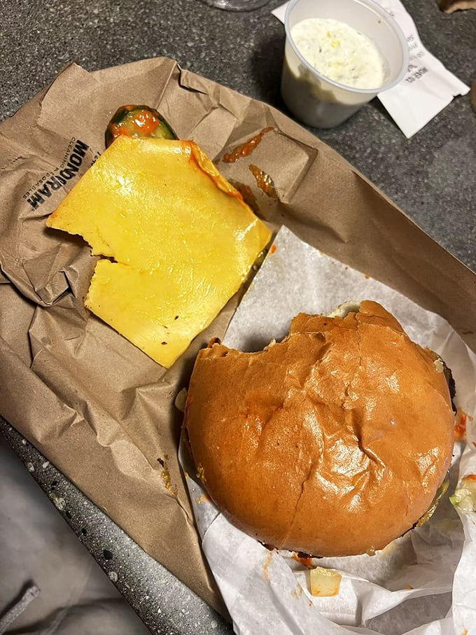 This isn't just a cheeseburger—it's a masterclass in melty perfection. The cheese practically winks at you, saying "You're welcome in advance."