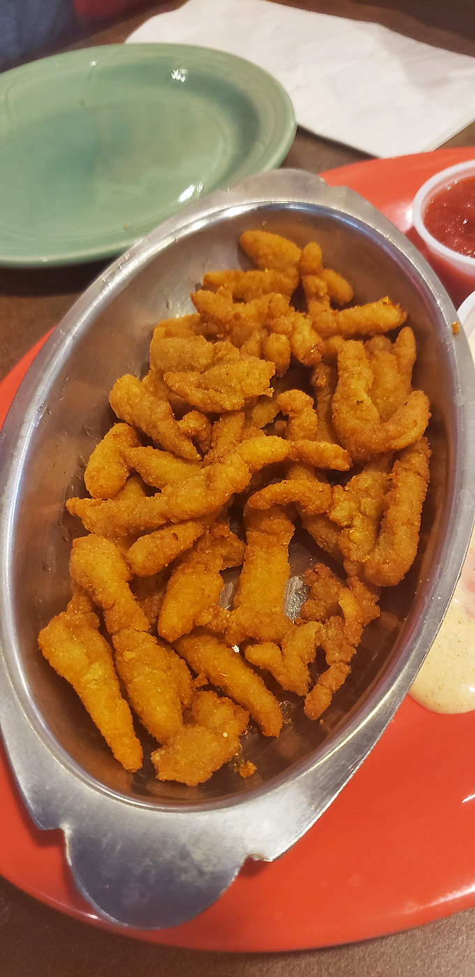Golden, crispy, and perfectly fried, these clams aren't just good "for Missouri"—they're good enough to make a New Englander weep with joy.