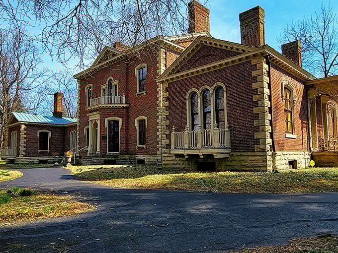 This stately brick mansion whispers tales of Ashland's prosperous past. Like Downton Abbey's American cousin who decided to settle in Kentucky.