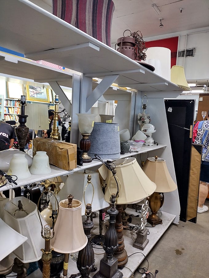 Lamp heaven or lighting purgatory? Either way, there's a shade and base combination here to illuminate every forgotten corner of your home.