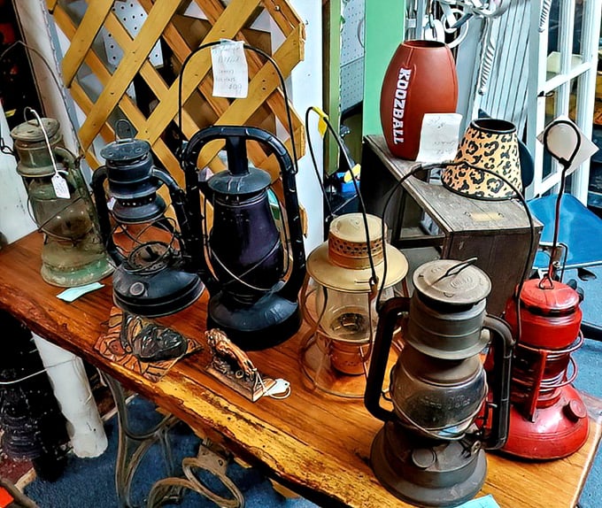 These aren't just lanterns—they're stories waiting to be illuminated. From railroad signals to camping gear, each one once guided someone home through the darkness.