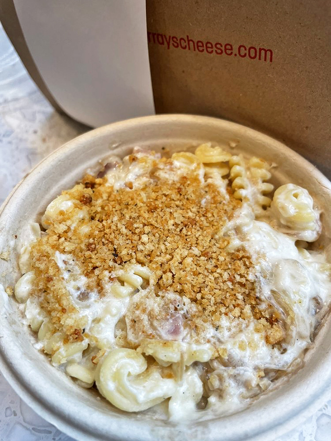 This isn't your childhood mac and cheese—unless you grew up in a household where the chef trained in heaven and specialized in comfort food epiphanies.