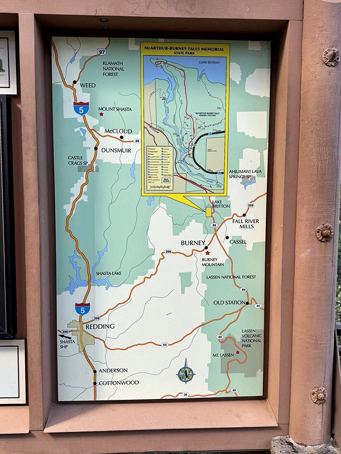 This map doesn't just show you where you are – it reveals an entire playground of natural wonders waiting to be explored in Northern California.