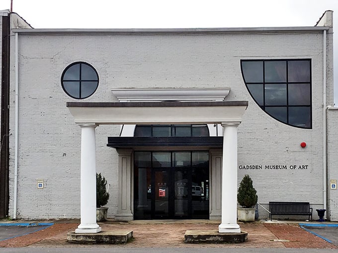 The Gadsden Museum of Art proves great culture doesn't require big city zip codes – just passion, creativity, and those impressive columns.