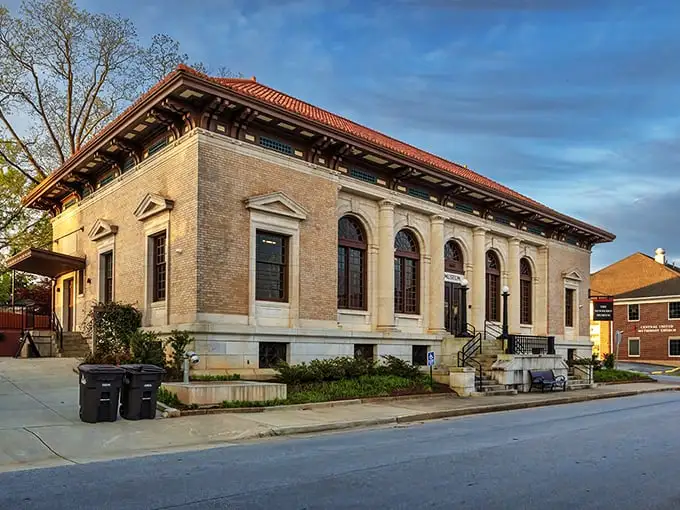 This stately building whispers tales of Newberry's past while serving its present—architecture that doesn't just survive but thrives with purpose.