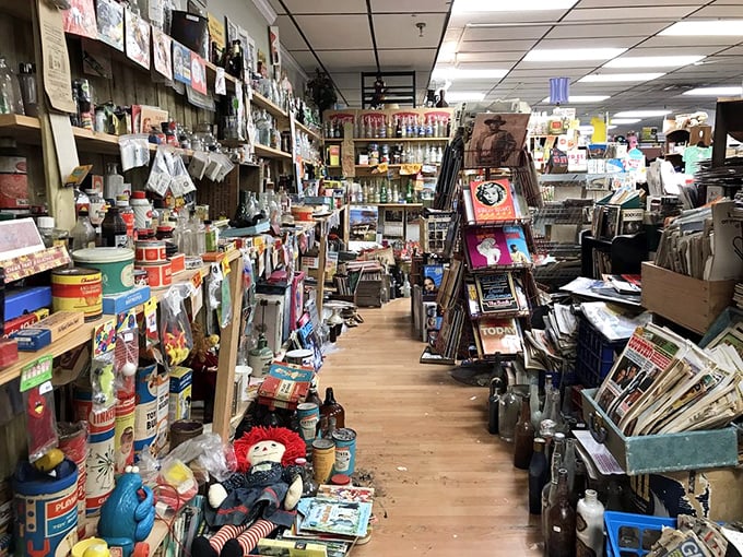 Every aisle tells a story of America's past. This vendor has mastered the art of "more is more"—a philosophy I wholeheartedly endorse.