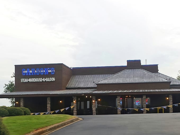 Carson's rustic exterior isn't putting on airs—it's too busy preparing steaks that will haunt your dreams.
