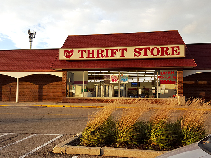 That iconic red roof signals you've arrived at Ohio Thrift – where yesterday's goods become today's amazing finds.