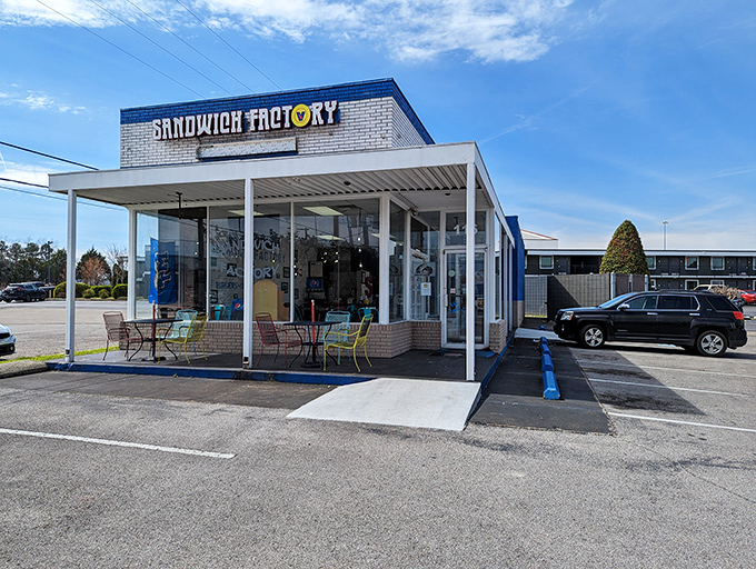 Industrial chic meets comfort food at Murfreesboro's Sandwich Factory, where function follows delicious form every single time.