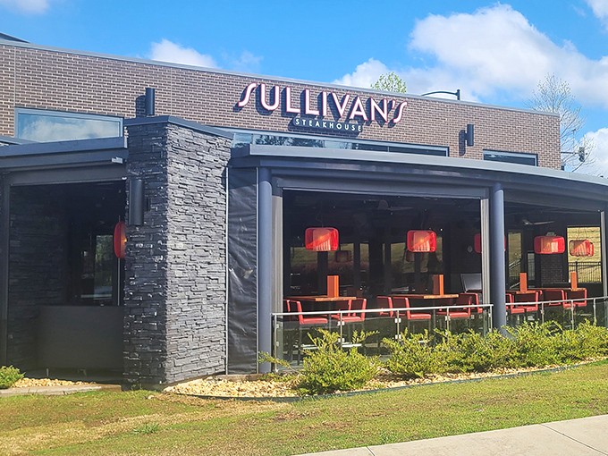 Sullivan's modern brick façade houses old-school steakhouse expertise with a side of contemporary flair.