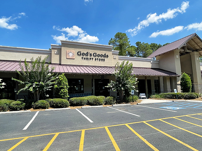 God's Goods isn't just a name—it's a promise of quality treasures nestled in this shopping sanctuary of second chances.