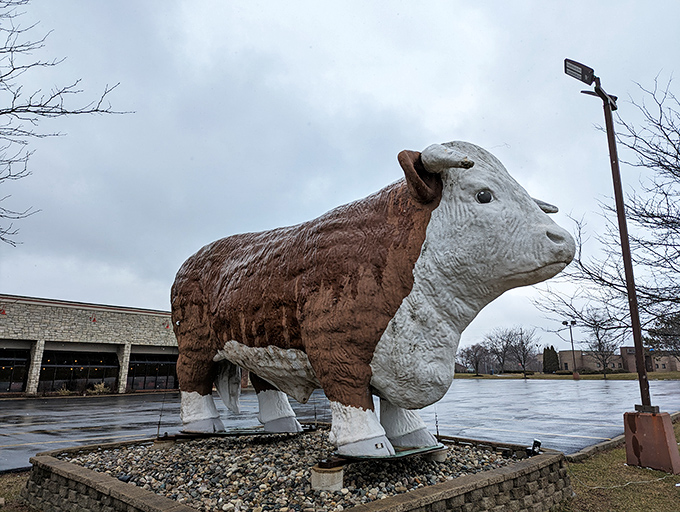 Valparaiso's beacon of beef beckons with windows that showcase the warmth inside—like a fishbowl filled with happy carnivores.