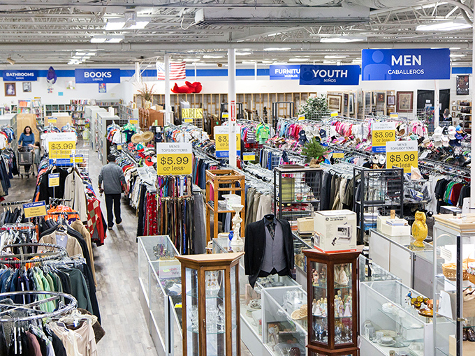 Bargain heaven with a purpose! ThriftSmart's well-organized aisles showcase everything from designer clothes to vintage treasures.