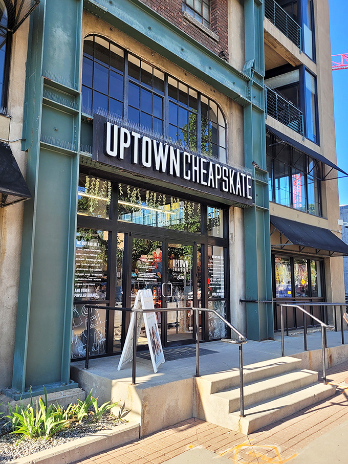 Where vintage meets modern—Uptown Cheapskate transforms the thrifting experience into something that feels delightfully curated.