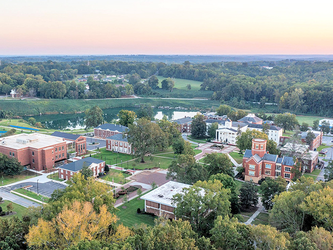 Limestone College's campus spreads across Gaffney like a miniature Ivy League outpost, its historic buildings and green spaces creating an unexpected oasis of academia.