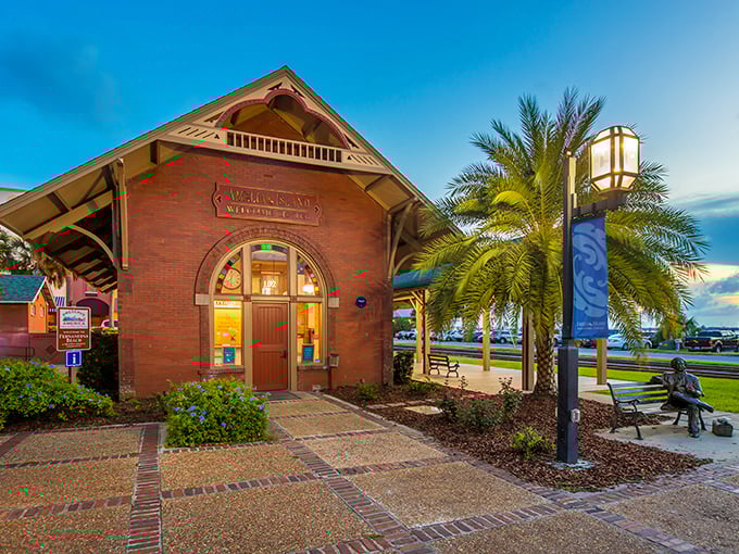 The Amelia Island Welcome Center isn't just informative – it's housed in a historic train depot that's more photogenic than most Instagram influencers.