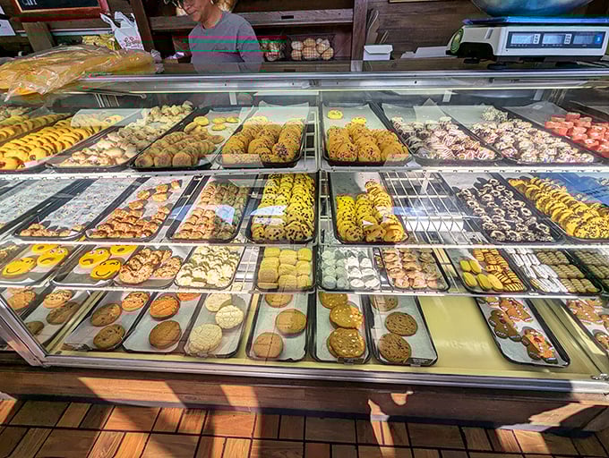 Pastry paradise isn't a myth—it's right here in Tampa. This display case is the adult equivalent of pressing your nose against a toy store window.
