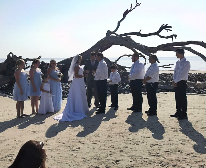 I do with a view – couples frequently choose these natural wooden cathedrals as the perfect backdrop for beginning their life journey together.