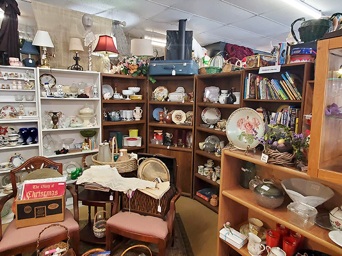 China cabinets bursting with stories – each teacup and saucer has probably witnessed more family drama than a Thanksgiving dinner.