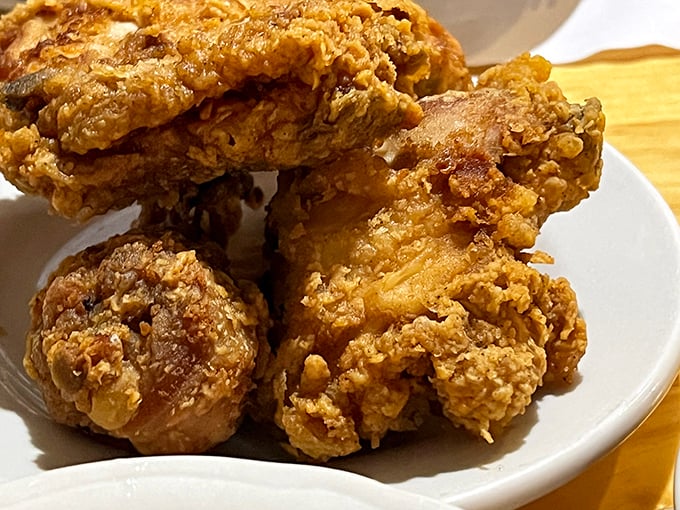 These aren't just chicken pieces; they're crispy, crunchy sculptures of Southern artistry that make you wonder why you ever ate chicken any other way.