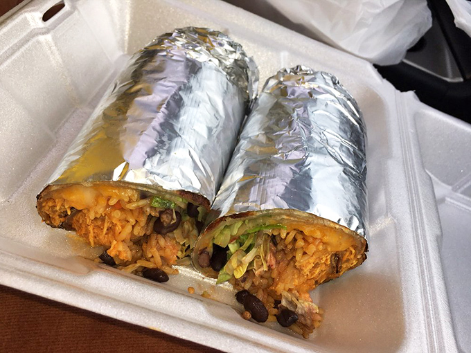 Foil-wrapped happiness in its purest form. These burritos aren't just meals—they're edible architecture with perfect structural integrity and flavor balance.