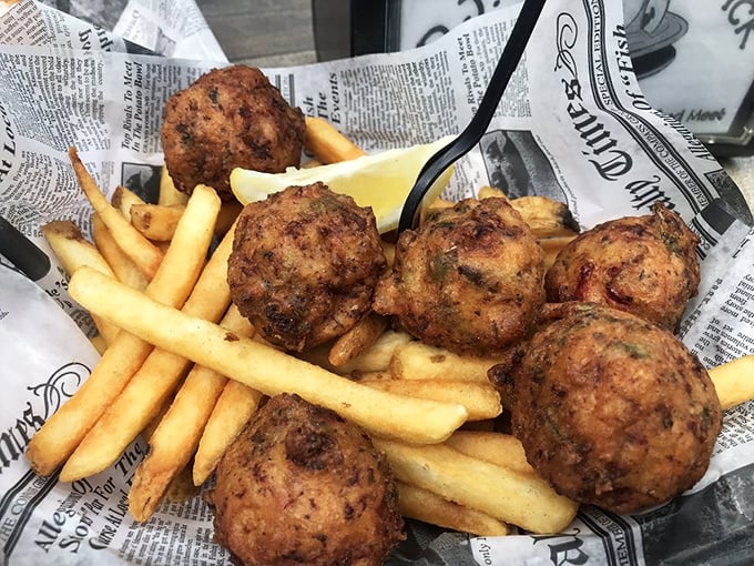 Conch fritters that could make a Bostonian forget about clam cakes. Crispy outside, tender inside—the way all good things should be.