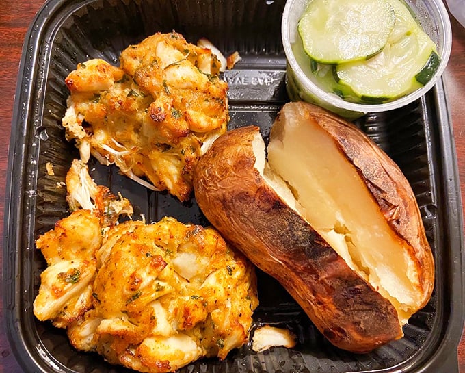 These golden-brown crab cakes are what dreams are made of—almost entirely crab meat with just enough binding to keep the magic together.