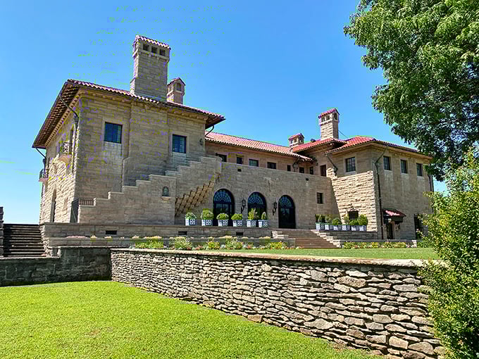 Marland Mansion isn't just impressive, it's jaw-dropping – a limestone palace that would make European royalty do a double-take.