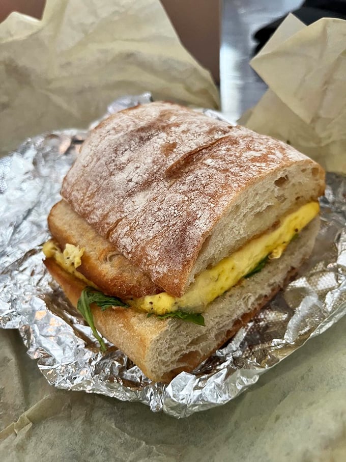 The crown jewel of Columbus breakfast culture – a cinnamon roll that doesn't need to be the size of your head to deliver maximum happiness.